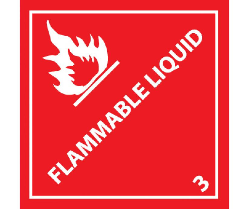 Dot Shipping Labels - Flammable Liquid 3 - 4X4 - PS Paper - 500/Rl ...