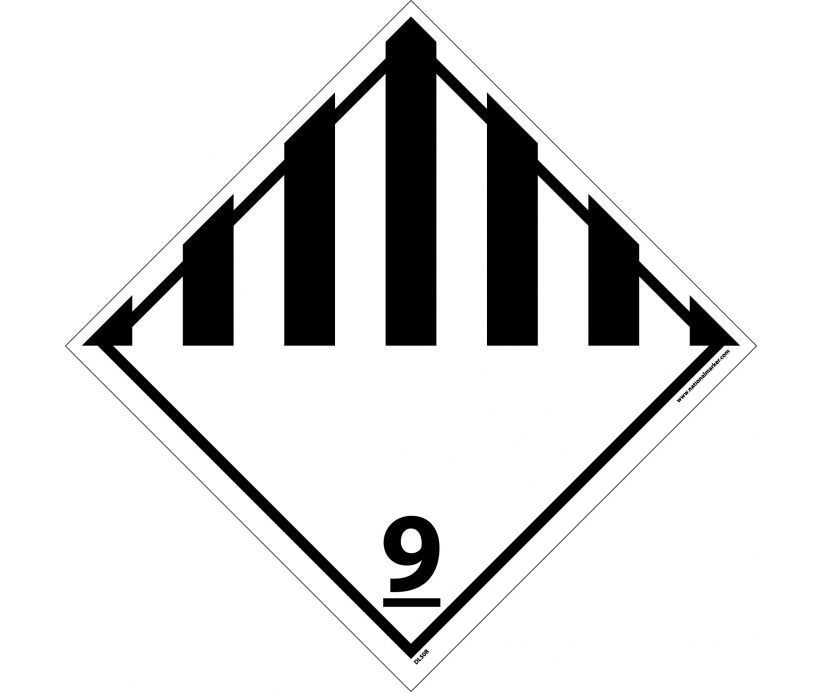 Dot Shipping Label Miscellaneous Dangerous Goods 9 4X4 PS Vinyl Dot Shipping Label Miscellaneous Dangerous Goods 9 4X4 PS Vinyl