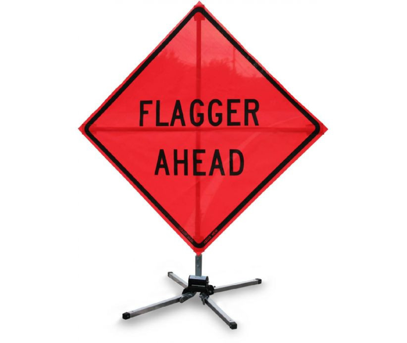 Springless Stand For 36In And 48In Roll Up Signs - Steel Legs - RUSTAND ...