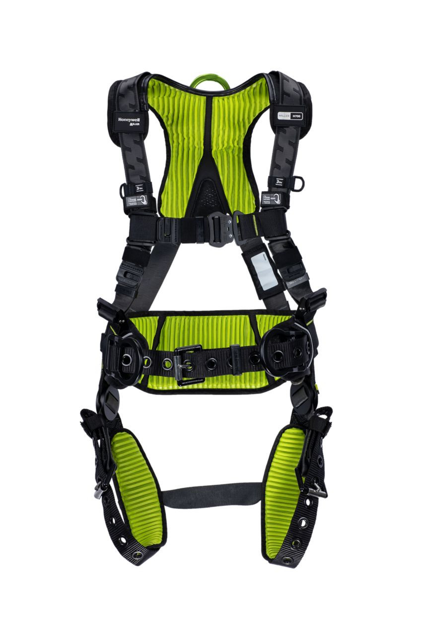 Miller H700 Construction Comfort 2 Point Harness w/ Tongue Buckle Leg ...