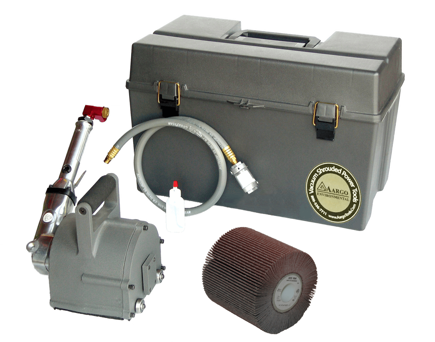 Aargo Heavy Duty 4 inch Rotopeen Air Powered Shrouded Power Tool with ...