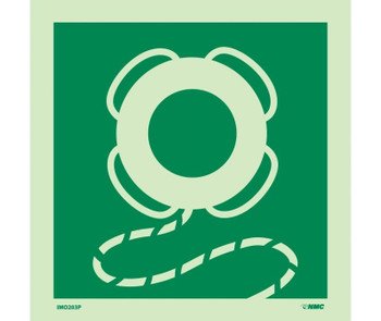 Imo - Symbol - Life Jacket - 6X6 - Glow Vinyl Laminated - IMO212P ...
