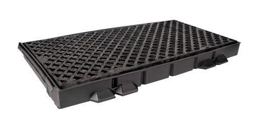 UltraTech International Pellet Pans PE Model Side Pan With Grates Black ...