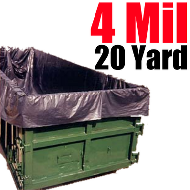 4 Mil 20 Yard Dumpster Liner - Jendco Safety Supply