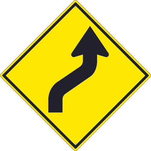 (Arrow Graphic Left) Lane Shift Sign 30X30 .080 Hip Ref Alum - Jendco ...