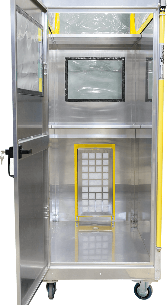 Qualitair HepaZone-M Battery Powered Hard Sided Metal Cabin Work ...