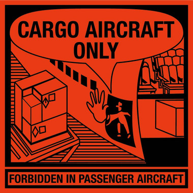 Prescription Labels Cargo Aircraft Only Label Printable Cargo Plane