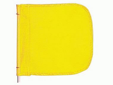 Warning Whip Replacement Flag - 12" X 11" - Yellow - Plain - Nylon Mesh ...