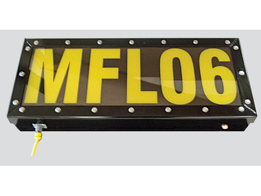 Vehicle Identification Light - Lighted Unit Number Sign - 24" X 16 ...