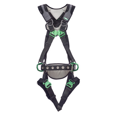 MSA V-FLEX Construction Harness w/Back & Side D-Rings - Quick Connect ...