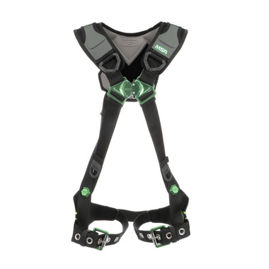 MSA V-FLEX Harness w/Back D-Ring - Tongue Buckle Leg Straps - Super ...