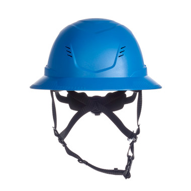 MSA V-Gard H2 Full Brim - Type II Class C Safety Helmet - Vented - Blue ...