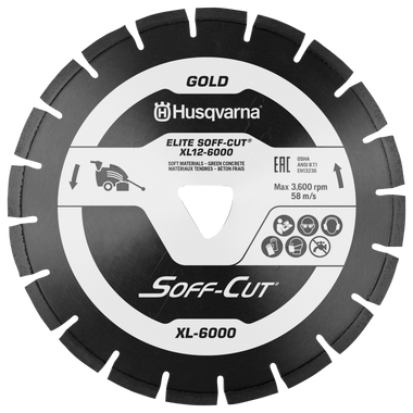 Husqvarna ELITE SOFF-CUT XL-6000 XL10-6000 Blade/Skid Plate - 542756136 ...