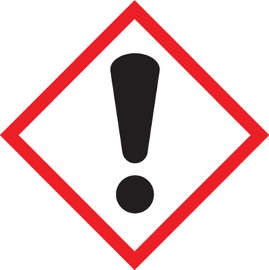 GHS Pictogram Label: Exclamation Mark 4" x 4" - LZH627PS5 - Jendco ...