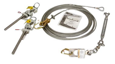 Miller SkyGrip Galvanized Wire Rope Lineline Kit for I-Beams [30FT ...