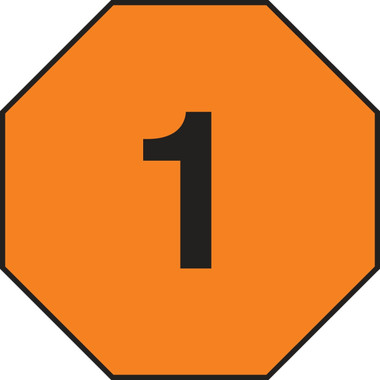 Military Fire Division Symbols: Fire Division 1 or 5 24" Reflective ...