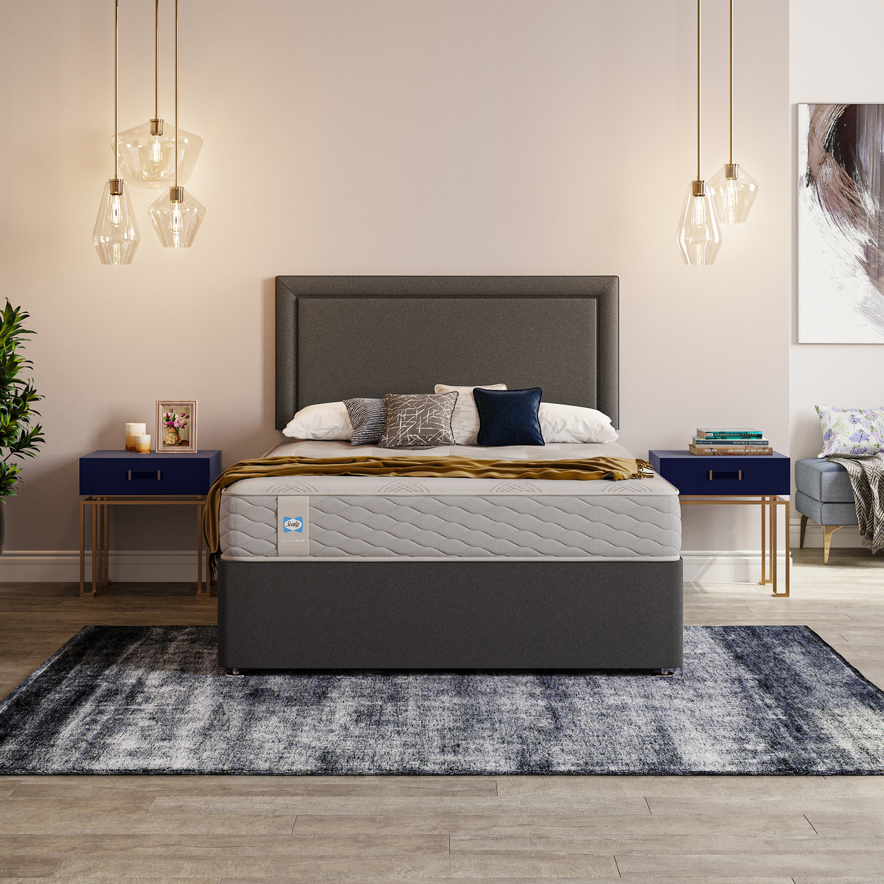 Sealy Baystone Divan Set - Fitzgeralds Bed Centre