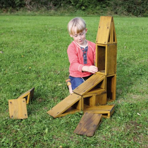 26 Giant Hollow Wooden Blocks | Early Years Resources