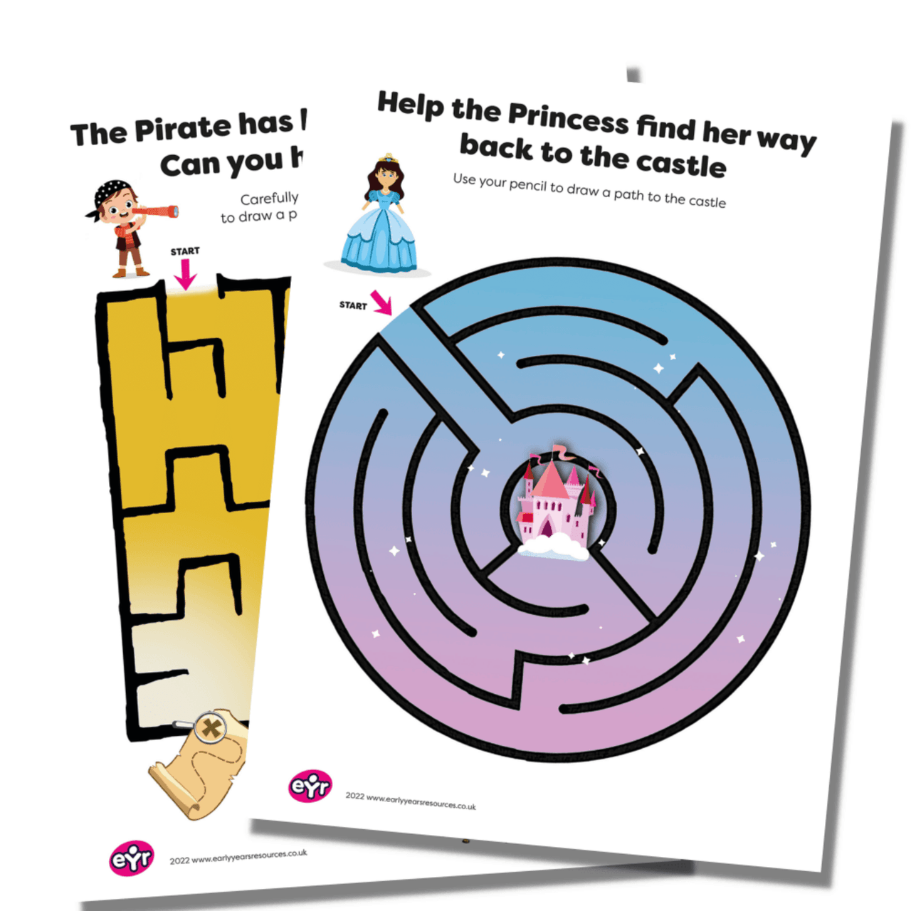Fine Motor Control Set of Mazes | EYR