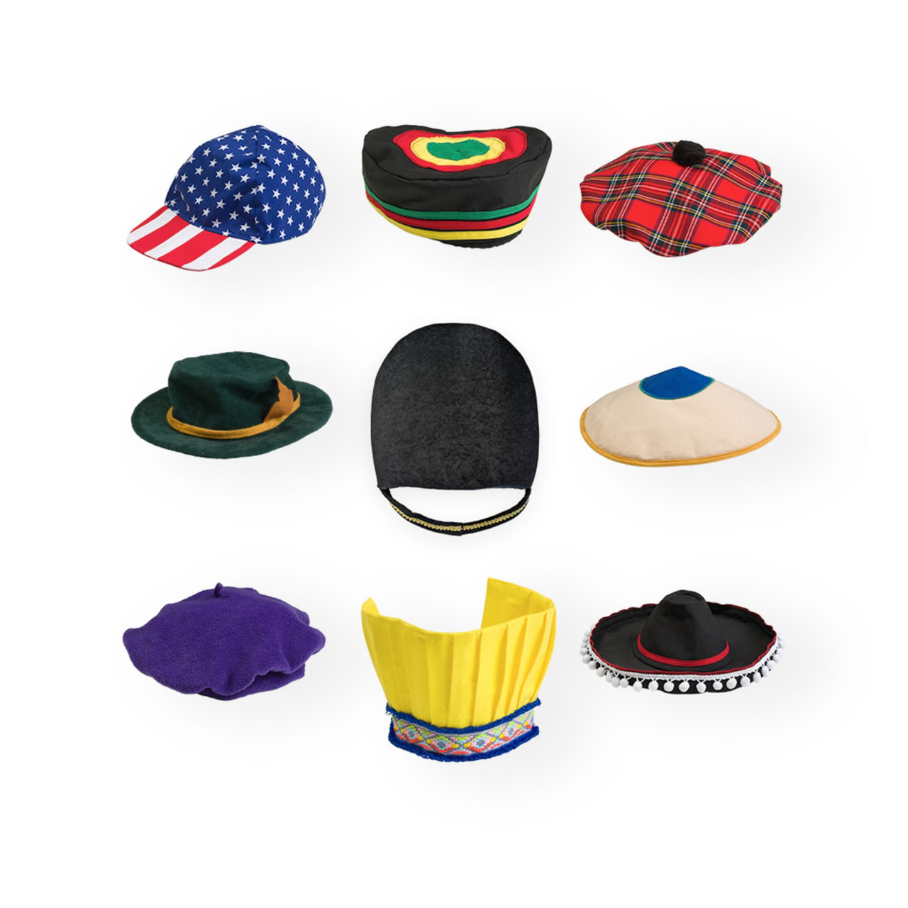 Around The World Hats Set of 9 | EYR