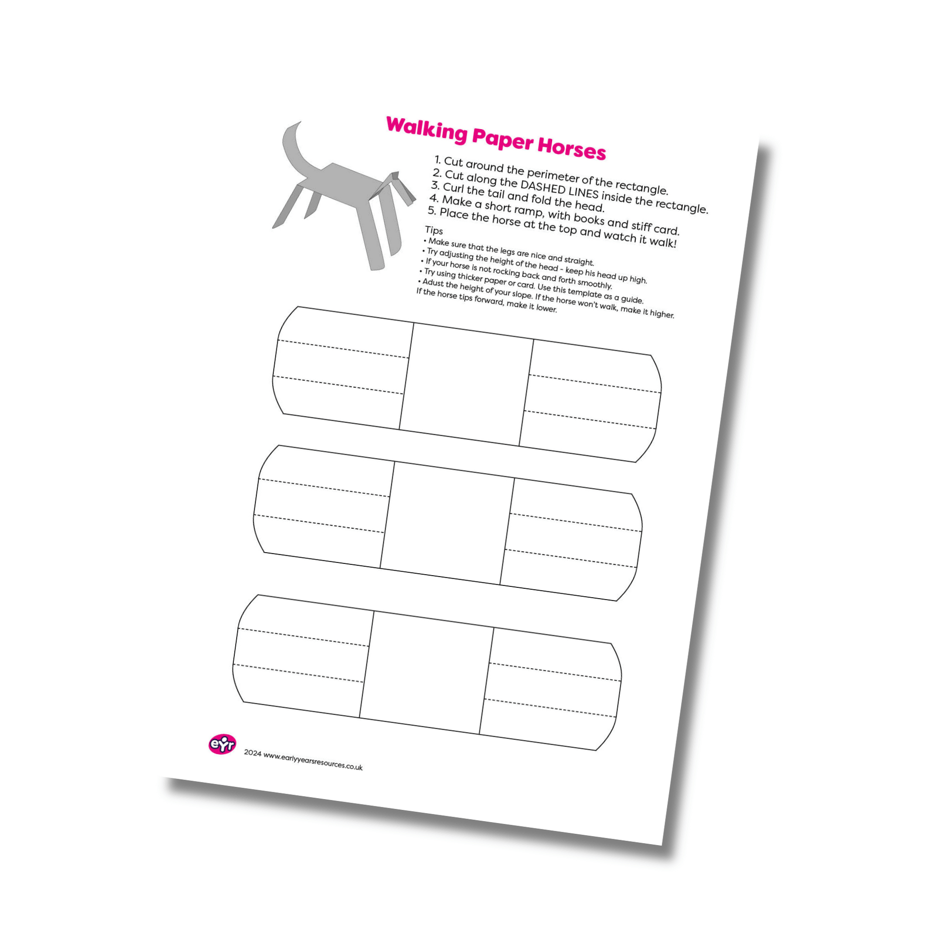 Walking Paper Horse Download | EYR