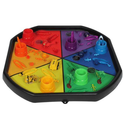 Rainbow Colour Sorting And Counting Tuff Tray Kit | EYR