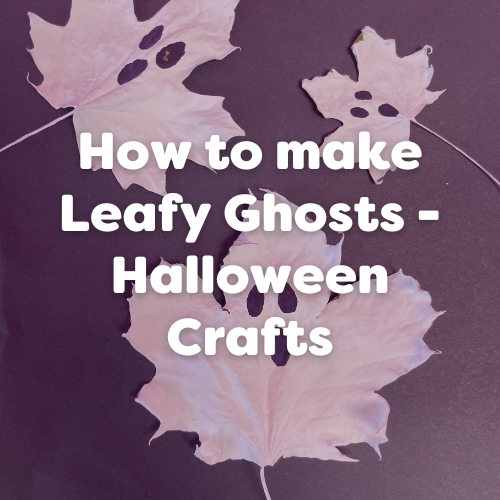 How to make Leafy Ghosts - Halloween Crafts - Early Years Resources