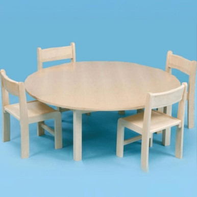 Circular Beech Veneer Classroom Tables | EYR