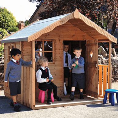 Boys wooden play house store