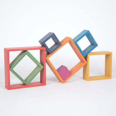 Rainbow Architect Nesting Shapes 7pc | EYR