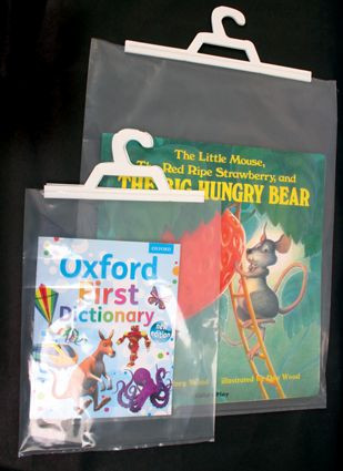 Hanging Plastic Bags For Books | Early Years Resources