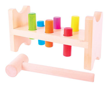 Wooden Hammer Bench Toy - Early Years Resources