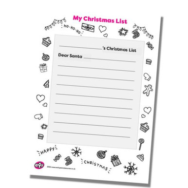 My Christmas List Template | Early Years Resources