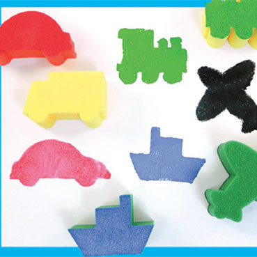 Transport Shapes Sponges | EYR