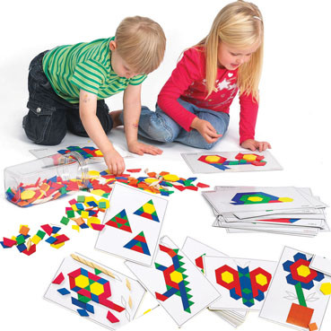 Pattern Blocks And Cards Offer - Early Years Resources