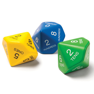 Large Place Value Dice | EYR