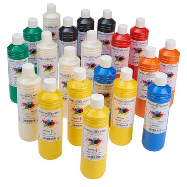 Ready Mix Paint Assorted 500ml - Pack of 20 | EYR