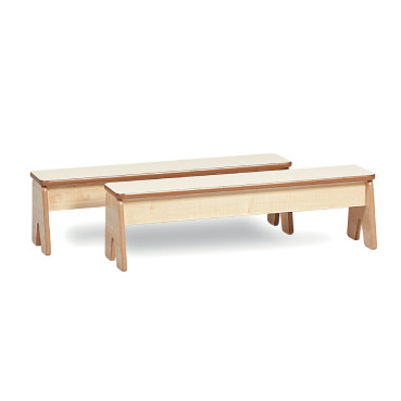 Home From Home Cream Benches (2 Pack) | Early Years Resources
