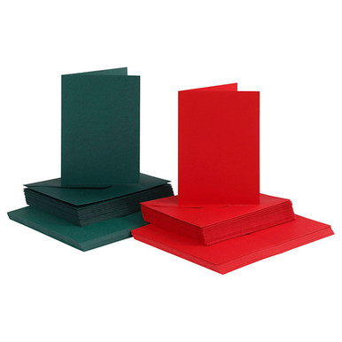 Red & Green Cards And Envelopes | EYR