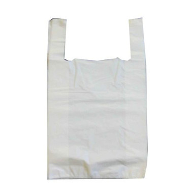 White Plastic Carrier Bags - Pack of 100 | EYR