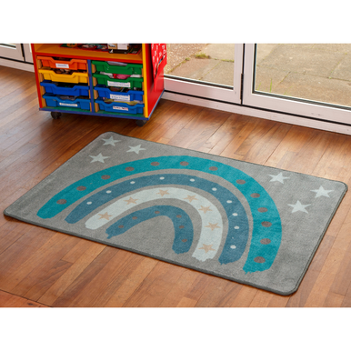 Tonal Rainbow Nursery Rug | EYR