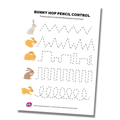 Bunny Hop Pencil Control | EYR