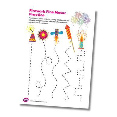 Bonfire Night Fireworks Fine Motor Practice | EYR