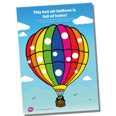 Hot Air Balloon Fine Motor Practice | EYR