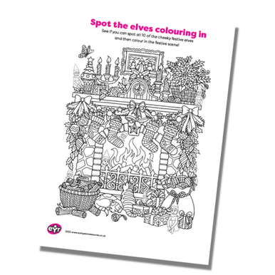 Spot the Elves Colouring in - Early Years Resources