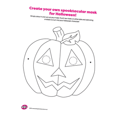 Halloween Pumpkin Mask | Early Years Resources