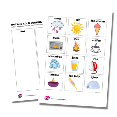 Hot or Cold Sorting Activity | EYR