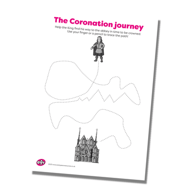 Coronation themed fine motor practice | EYR