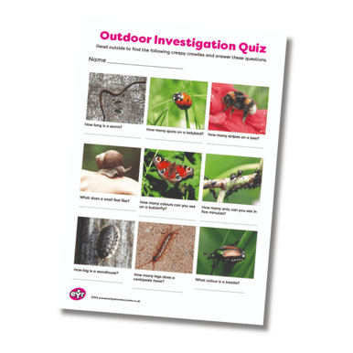 Outdoor Investigation Quiz - Early Years Resources