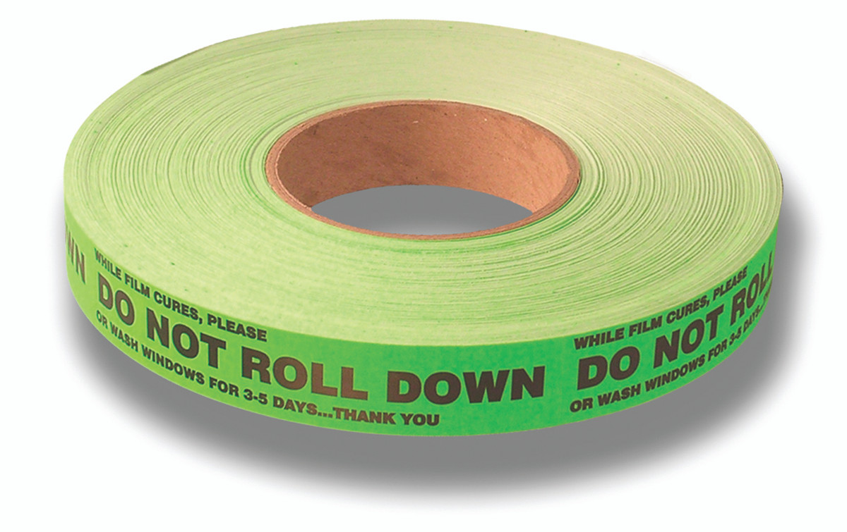 "Do Not Roll Down" Stickers - Tinter's Depot